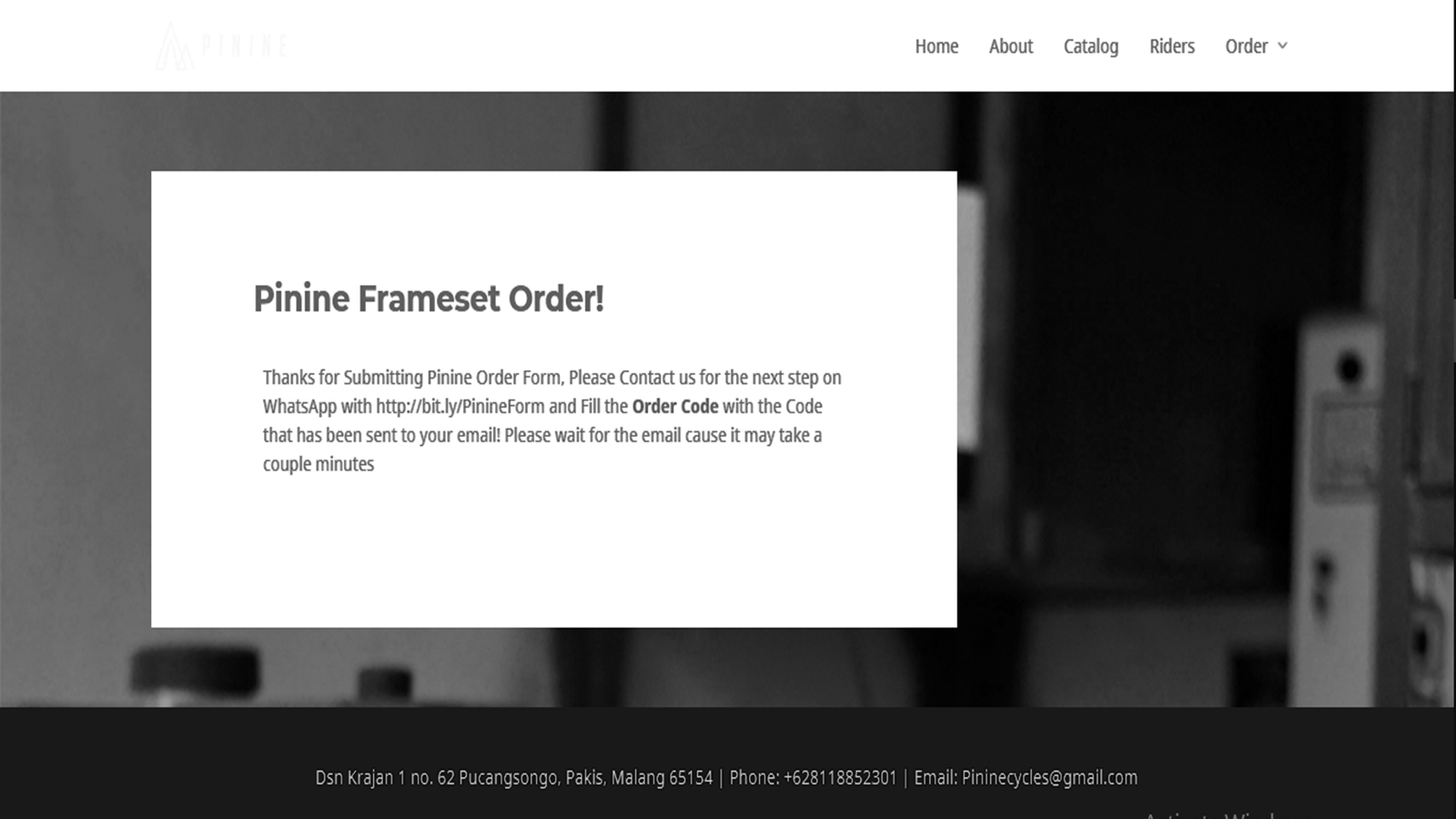 How To Order – Pinine